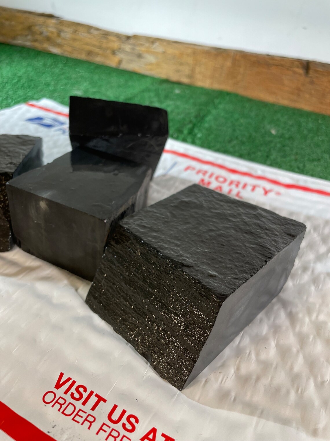 Slate Cubes. Four Cut Slate Squares for Crafts, Photography, Aquariums ...