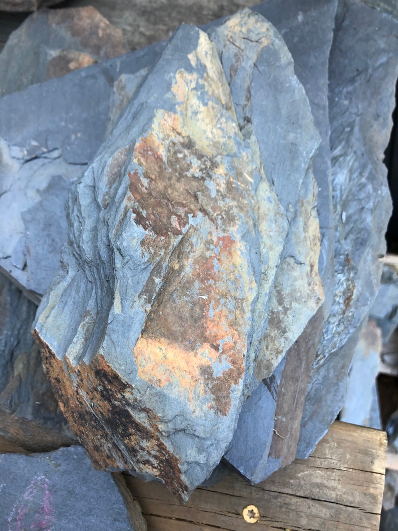 Large Box. 10lbs. Rust Colored Slate Stone for Mosaic or - Etsy
