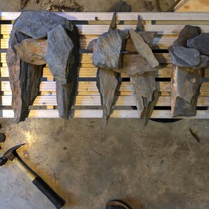 Natural Slate Rock Cave Fish Tank Aquarium Decor for Reptiles, Spiders ...