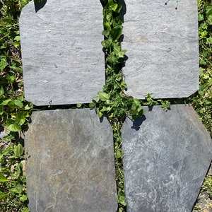4 Medium Slate Steppingstones - Etsy