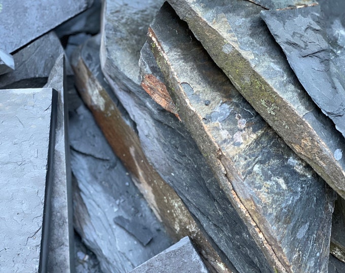 Metallic Gray Slate Landscaping Stone - 1 Gallon - Etsy