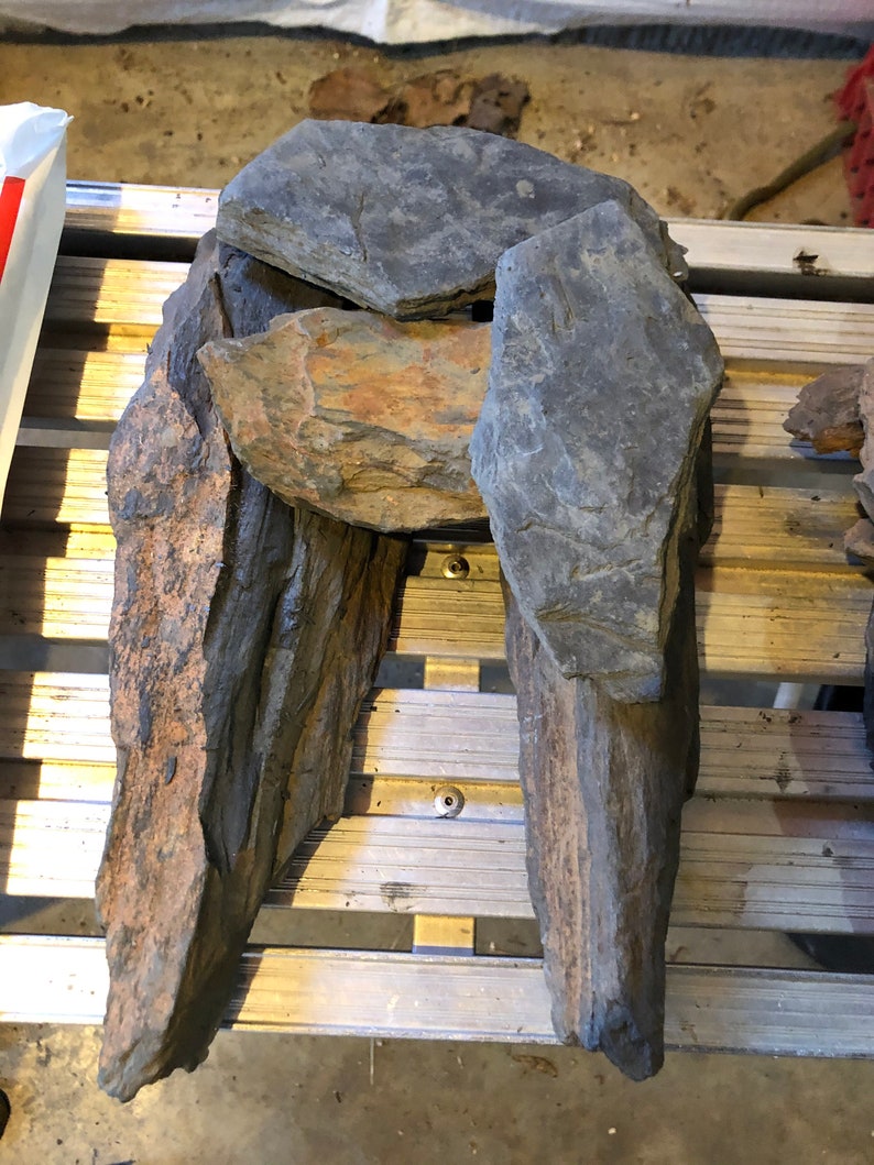 Natural Slate Rock Cave Fish Tank Aquarium Decor for Reptiles - Etsy