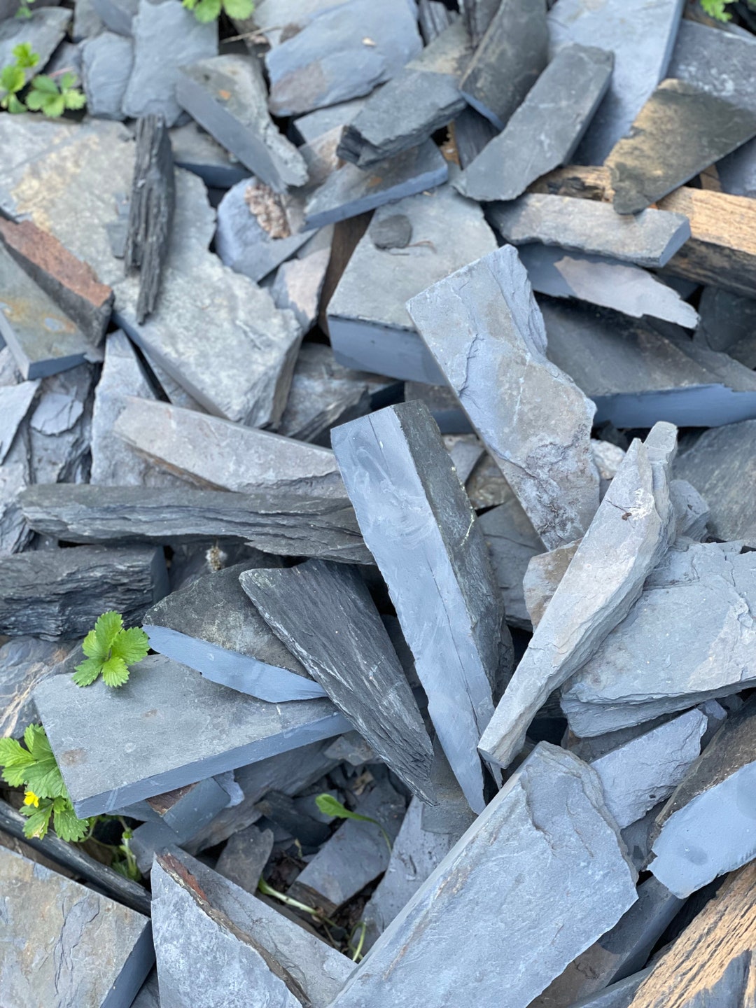 Natural Slate Scrap Pieces: Stepping Stone Trimmings - Etsy