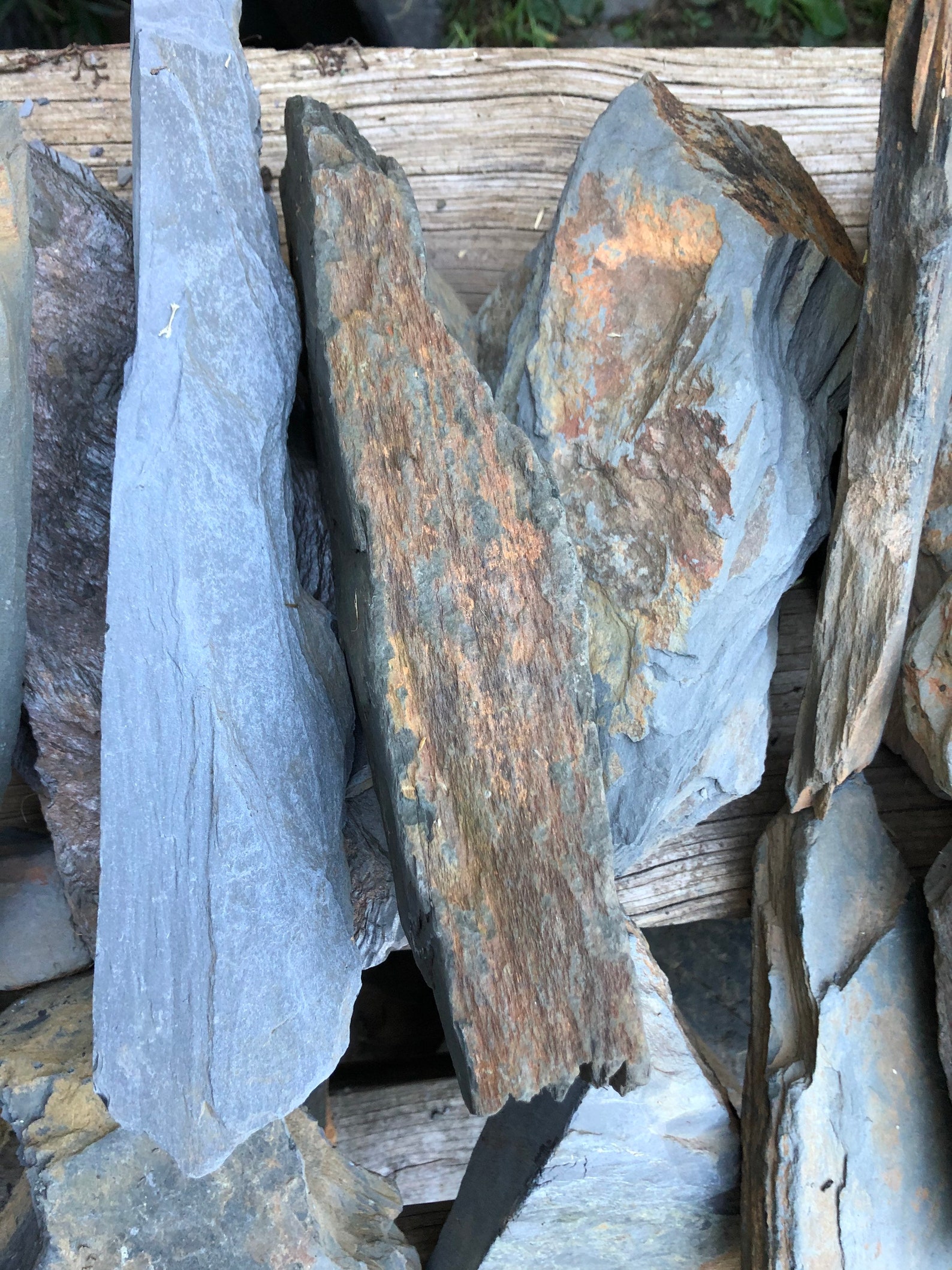 Large Box. 10lbs. Rust Colored Slate Stone for Mosaic or - Etsy