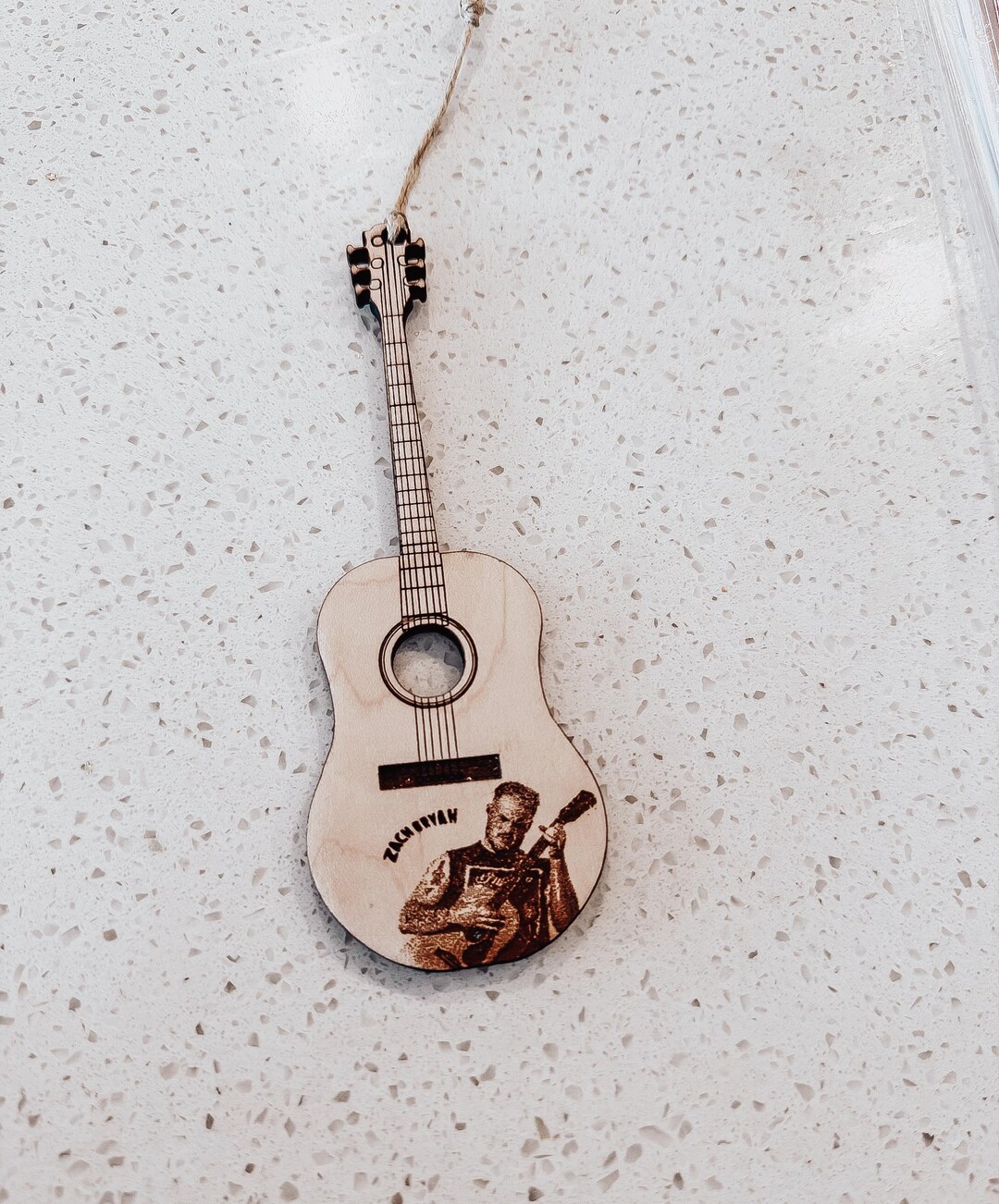 Zach Bryan Guitar Ornament / Car Charm, Zach Lane Bryan Christmas ...