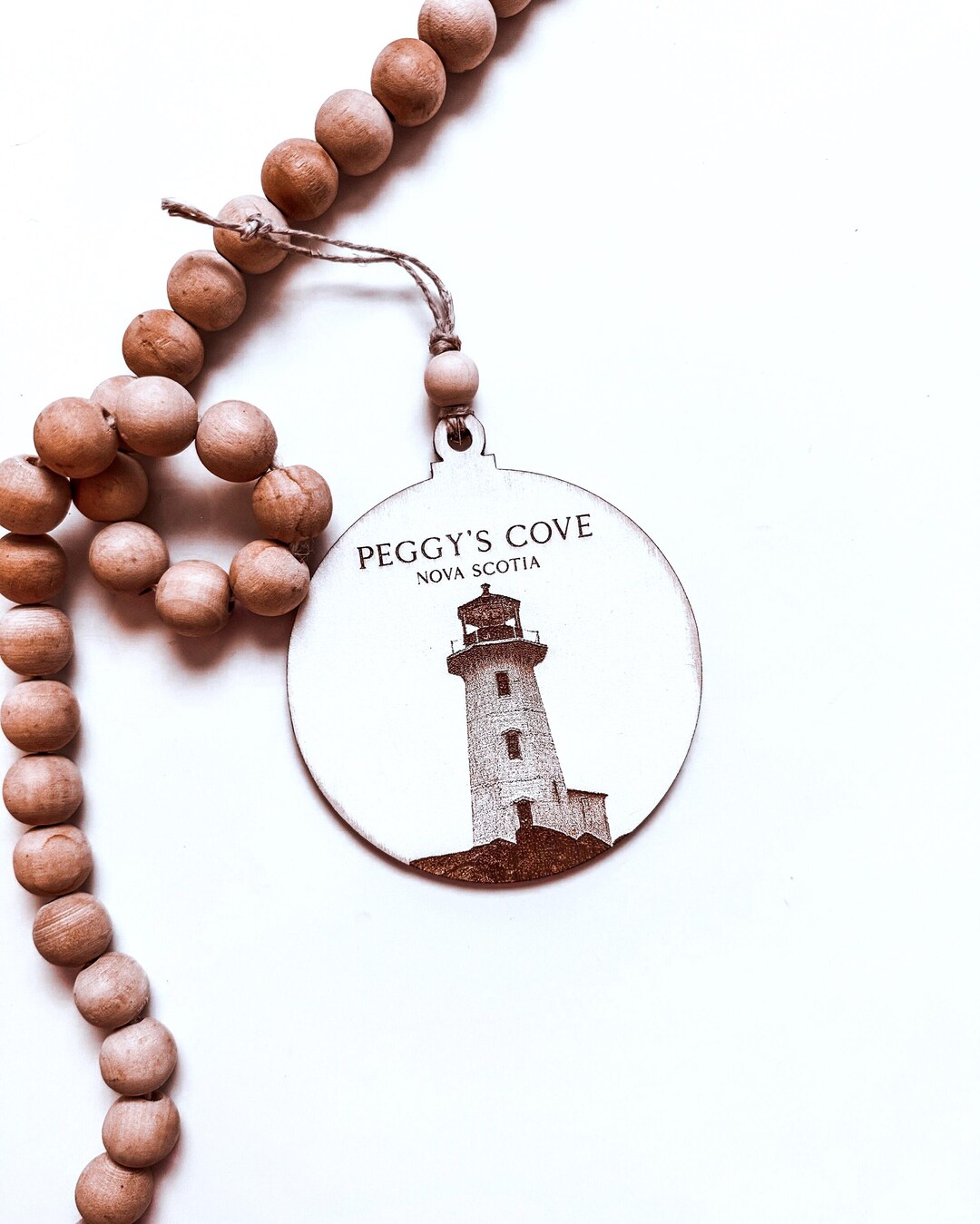 Peggys Cove Lighthouse Ornament: Engraved Baltic Birch Wood Keepsake - Etsy
