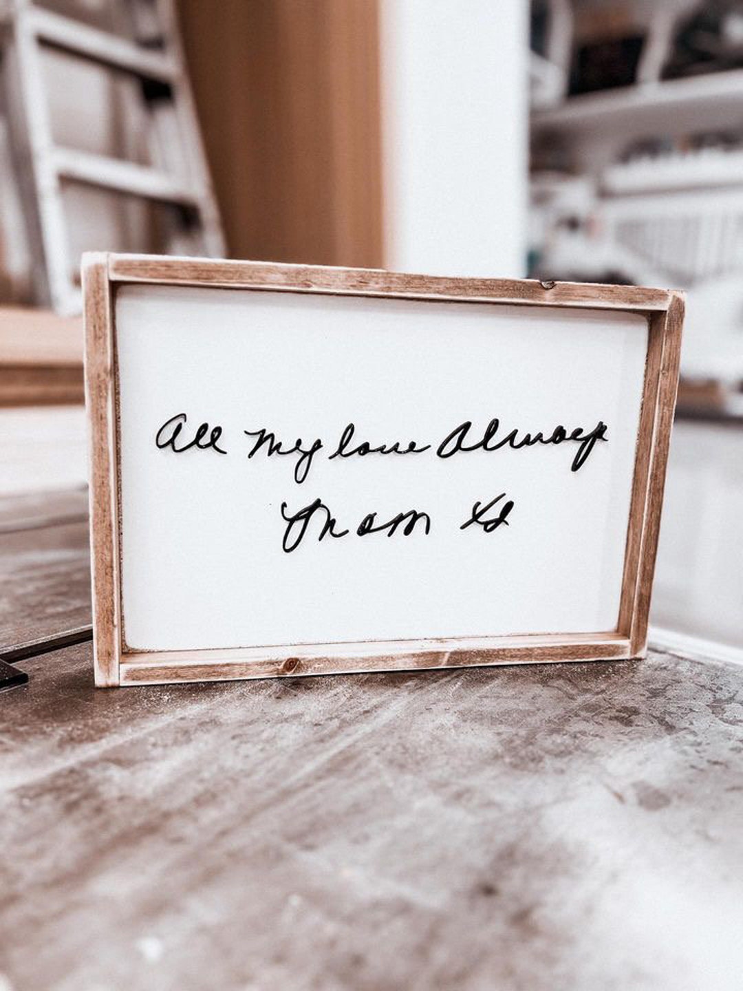 Custom Handwritten Signs From Loved Ones Handwriting 3D Sentimental and ...