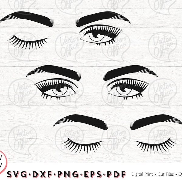 Winking Eye Svg - Etsy