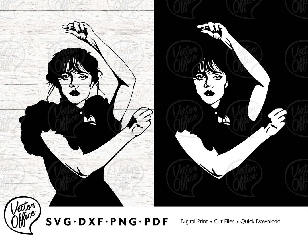 Buy Wednesday Addams SVG, Addams Family Svg, Wednesday Dance Svg ...