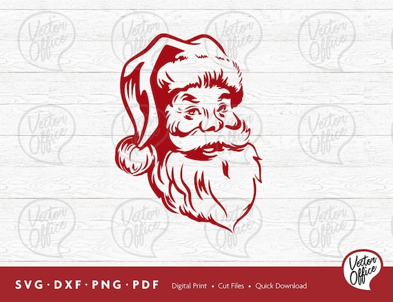 Vintage Santa Svg Old School Father Christmas Santa Claus - Etsy