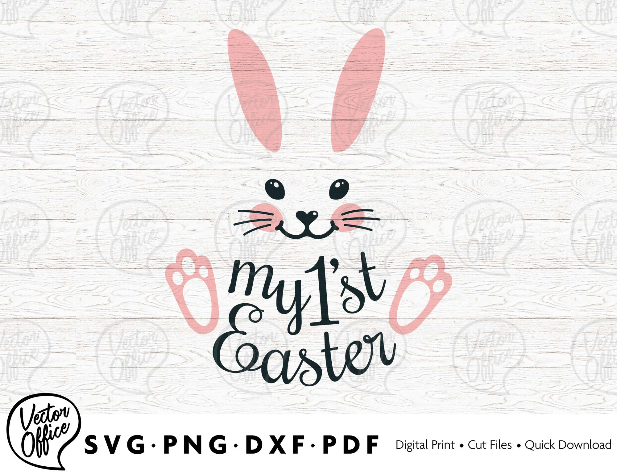 My First Easter Svg, My 1st Easter Svg, Happy Easter Svg, Cut File ...