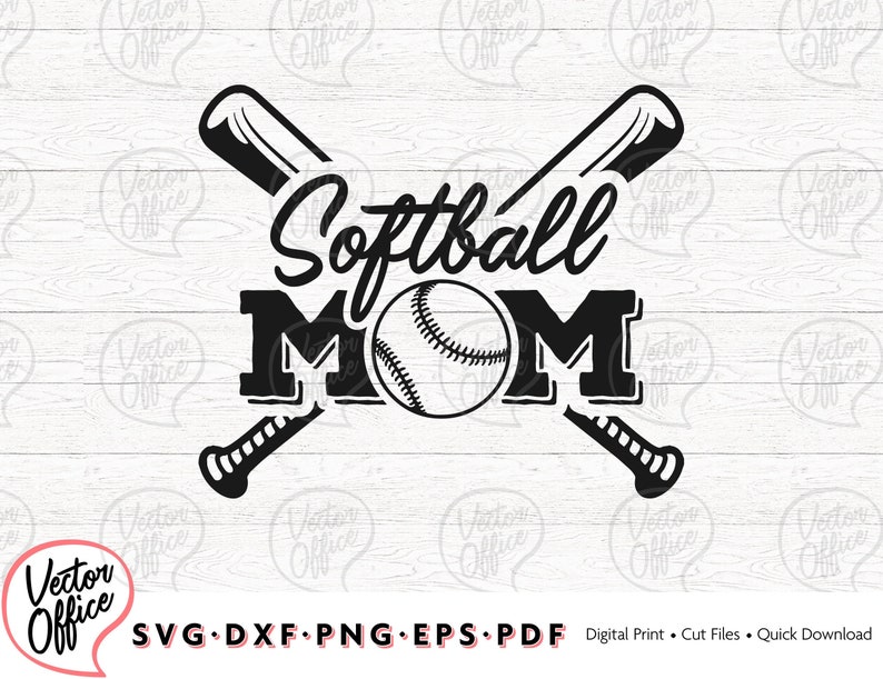 Softball Mom Svg Cut File Softball Svg Softball Mom Shirt Etsy Uk