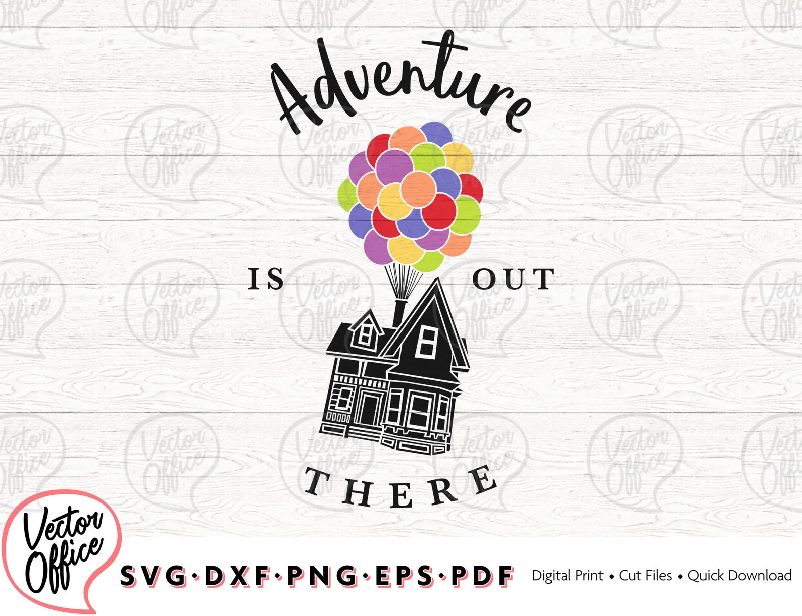 Adventure is Out There Svg, up Svg, Hot Air Balloon Svg, Balloon Svg ...