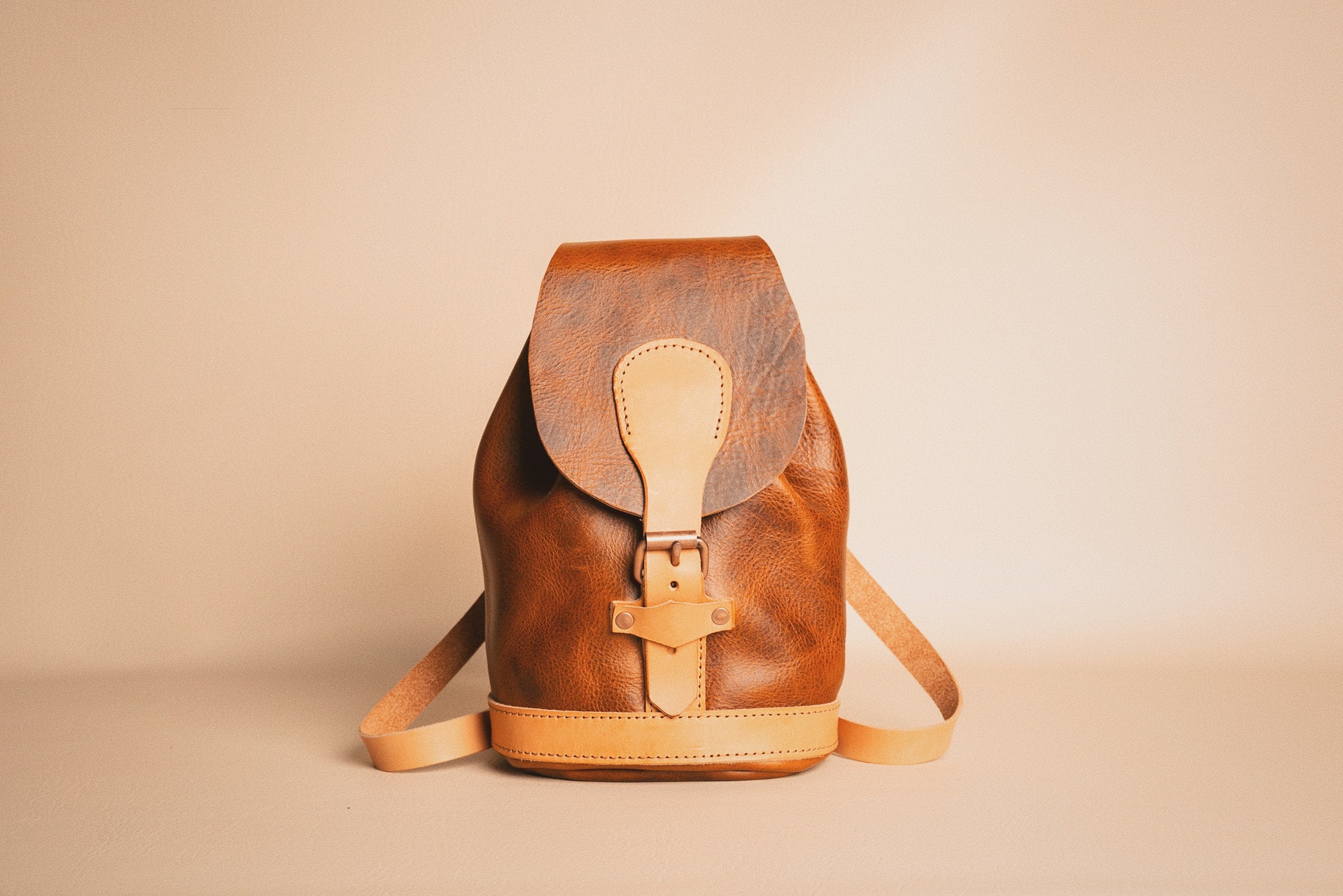 Leather Mini Day Pack Personalize Gift for Her Gift for | Etsy