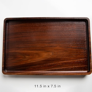 Walnut Wood Trays. Stackable Modular Design. Catch All Valet Tray ...