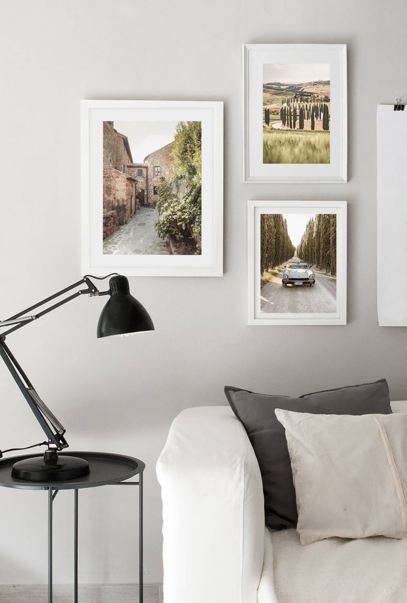 Italian Countryside, Set of 6 Prints, Italy Tuscany, Mediterranean ...