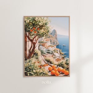 Capri Italy Print, Amalfi Coast Printable, Italy Wall Art ...