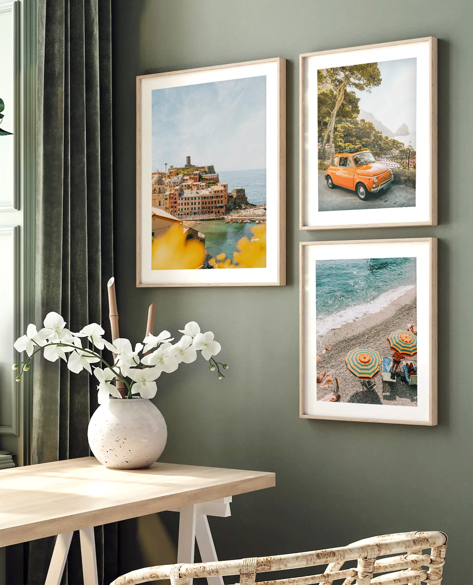 Italy Prints Set of 6 Mediterranean Wall Art Coastal Summer - Etsy