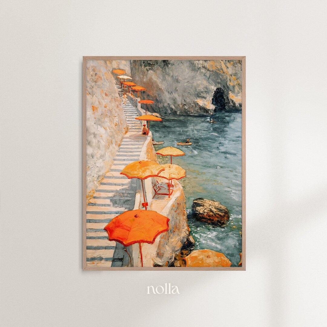 Positano Italy Print, Amalfi Coast Printable, Italy Wall Art ...