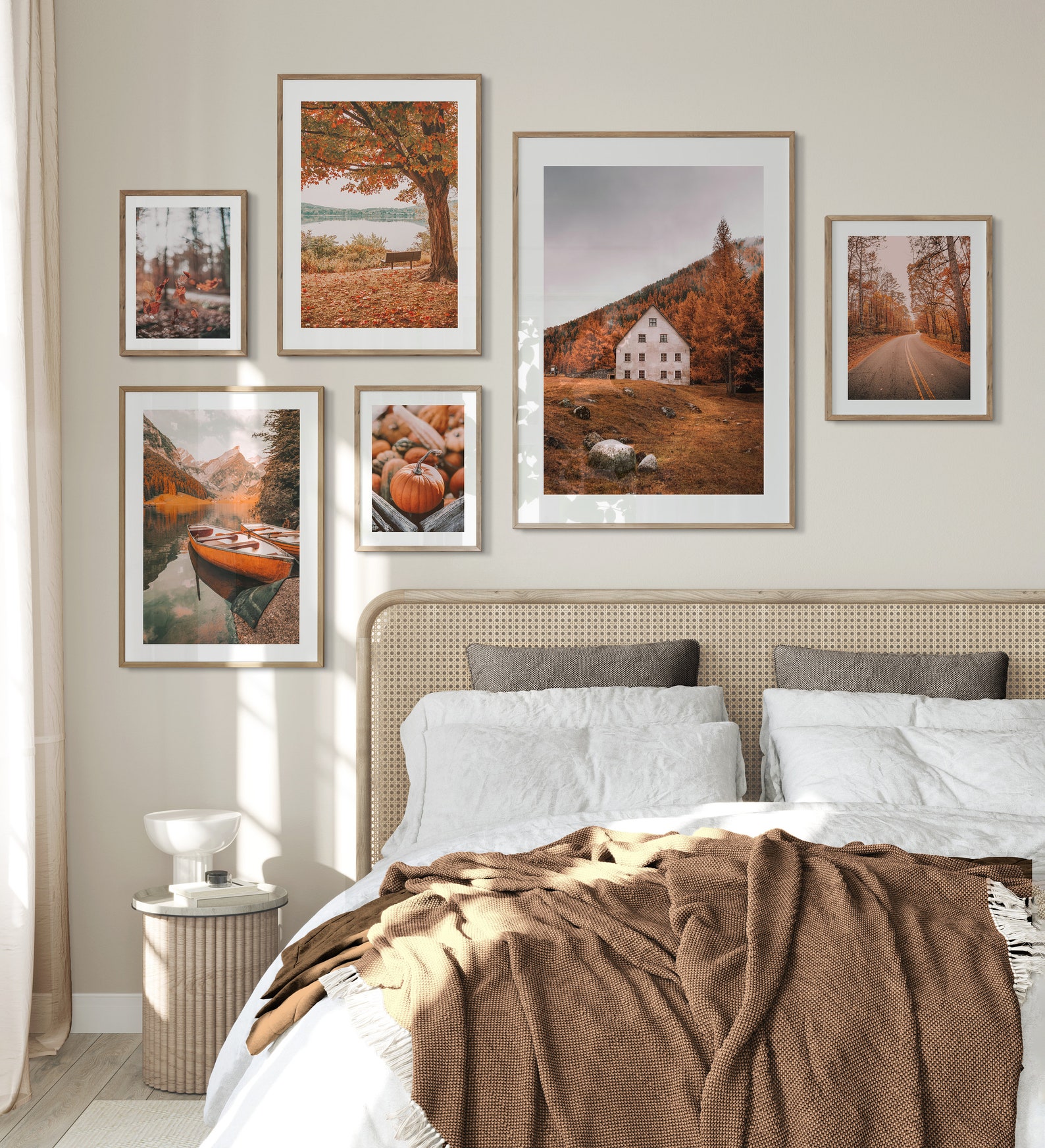 Autumn Gallery Wall Set of 6 Fall Print Set Farmhouse - Etsy