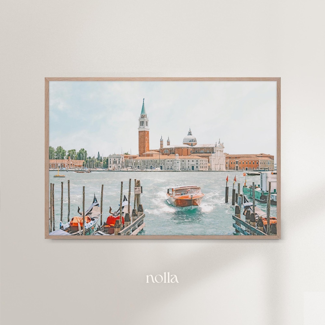 Venice Print, Horizontal Wall Art, Coastal Home Decor, Venice Italy ...
