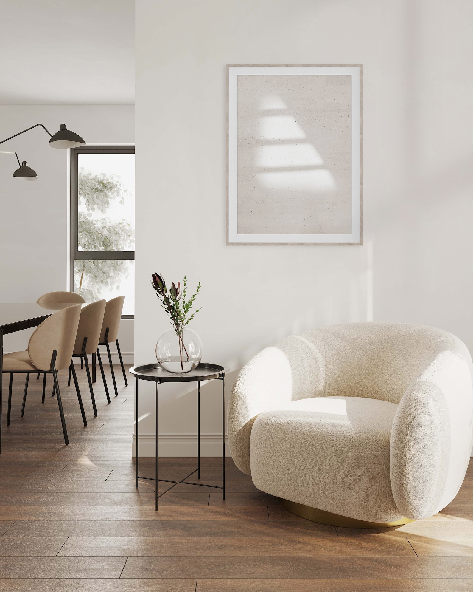 Neutral Print Set, Set of 6 Prints, Minimalist Gallery Wall ...