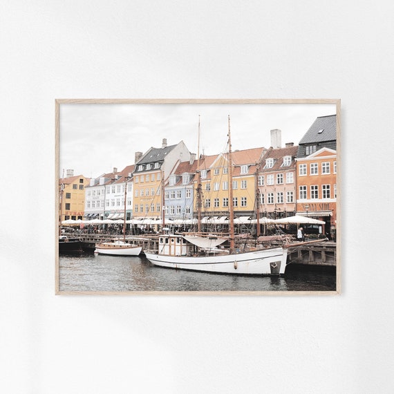 Copenhagen Nyhavn Print Denmark Photo Pastel Print Landmark - Etsy