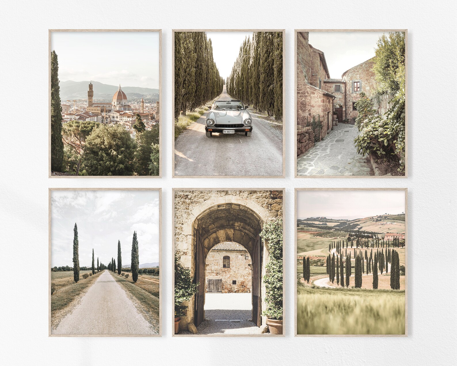 Italian Countryside Set of 6 Prints Italy Tuscany - Etsy