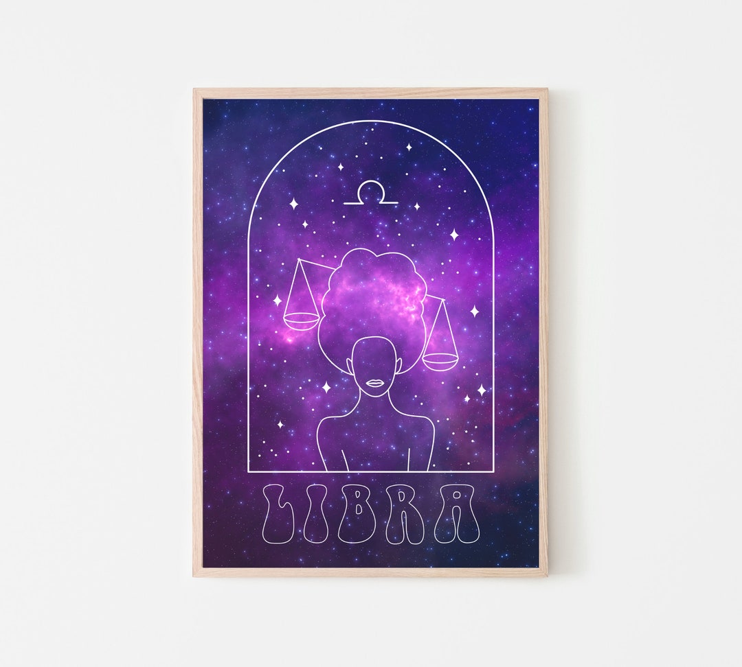 Libra Women | Zodiac Sign Digital | Download Wall Art | Printable ...