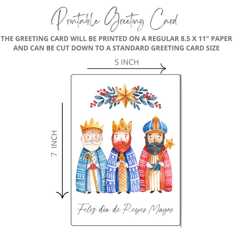 Three Kings Card - Etsy