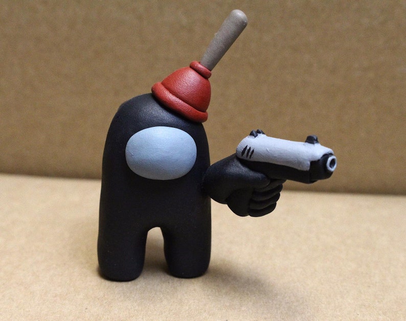 Figures inspired in Among Us gameplay art toy birthday | Etsy