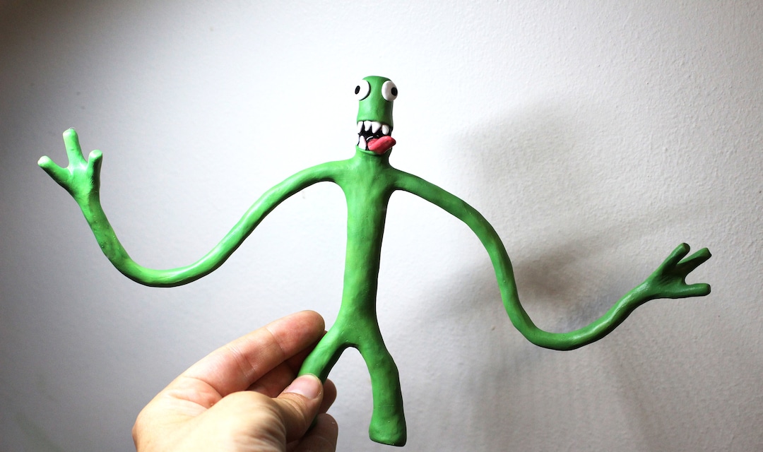 Green From Rainbow Friends Flexible Figure - Etsy