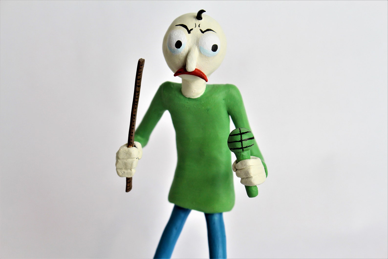 Baldi Insired Figure VS Baldi's Friday Night Funkin' - Etsy