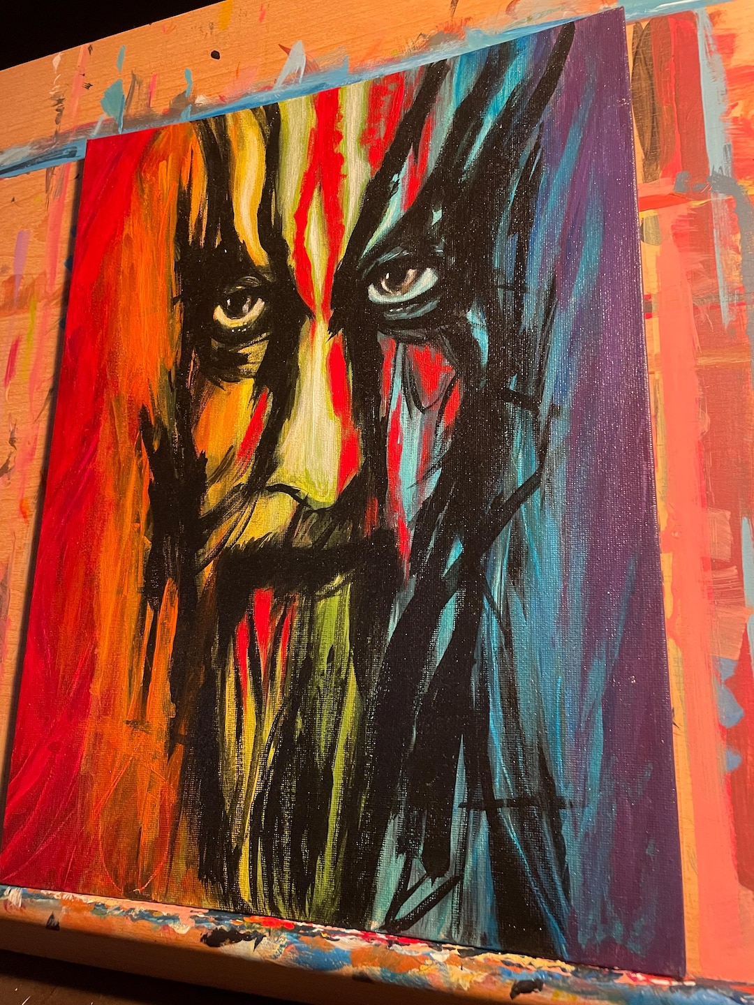 Gaahl ORIGINAL Artwork Painting by No No Ahhh ! - Etsy