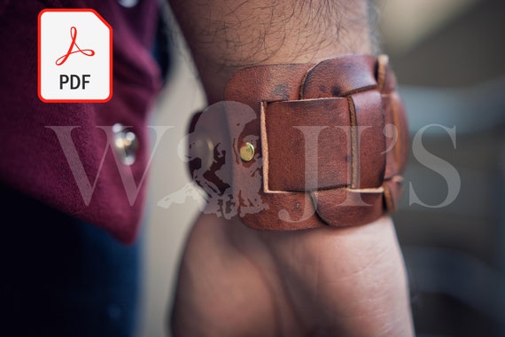 Leather Bracelet Pattern PDF Bracelet Pattern Leather - Etsy