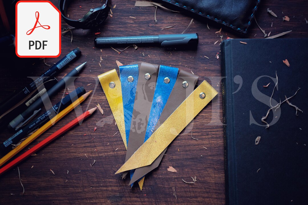 Leather Bookmark Pattern Pdf| Bookmarks | Leather Bookmarks| Bookmarks ...