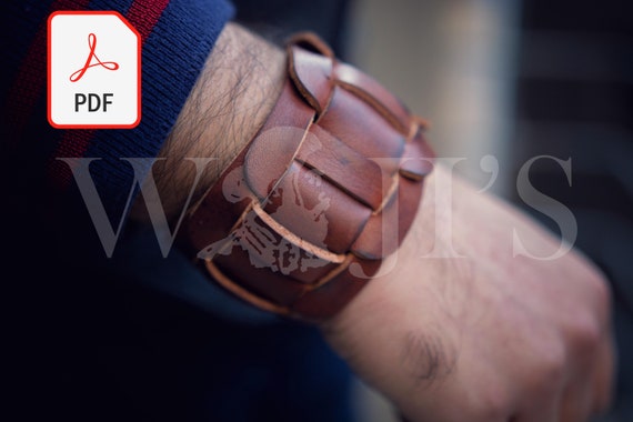 Leather Bracelet pattern PDF Bracelet pattern leather | Etsy