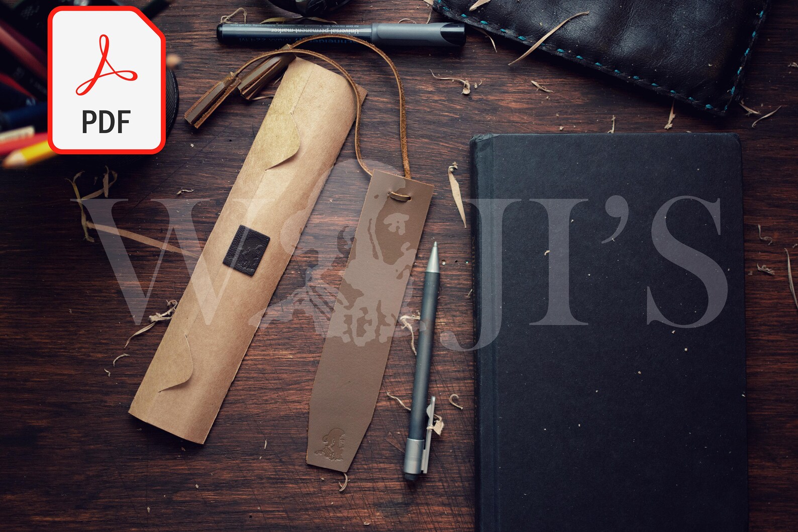 Leather Bookmark Pattern Pdf| Bookmarks | Leather Bookmarks| Bookmarks ...