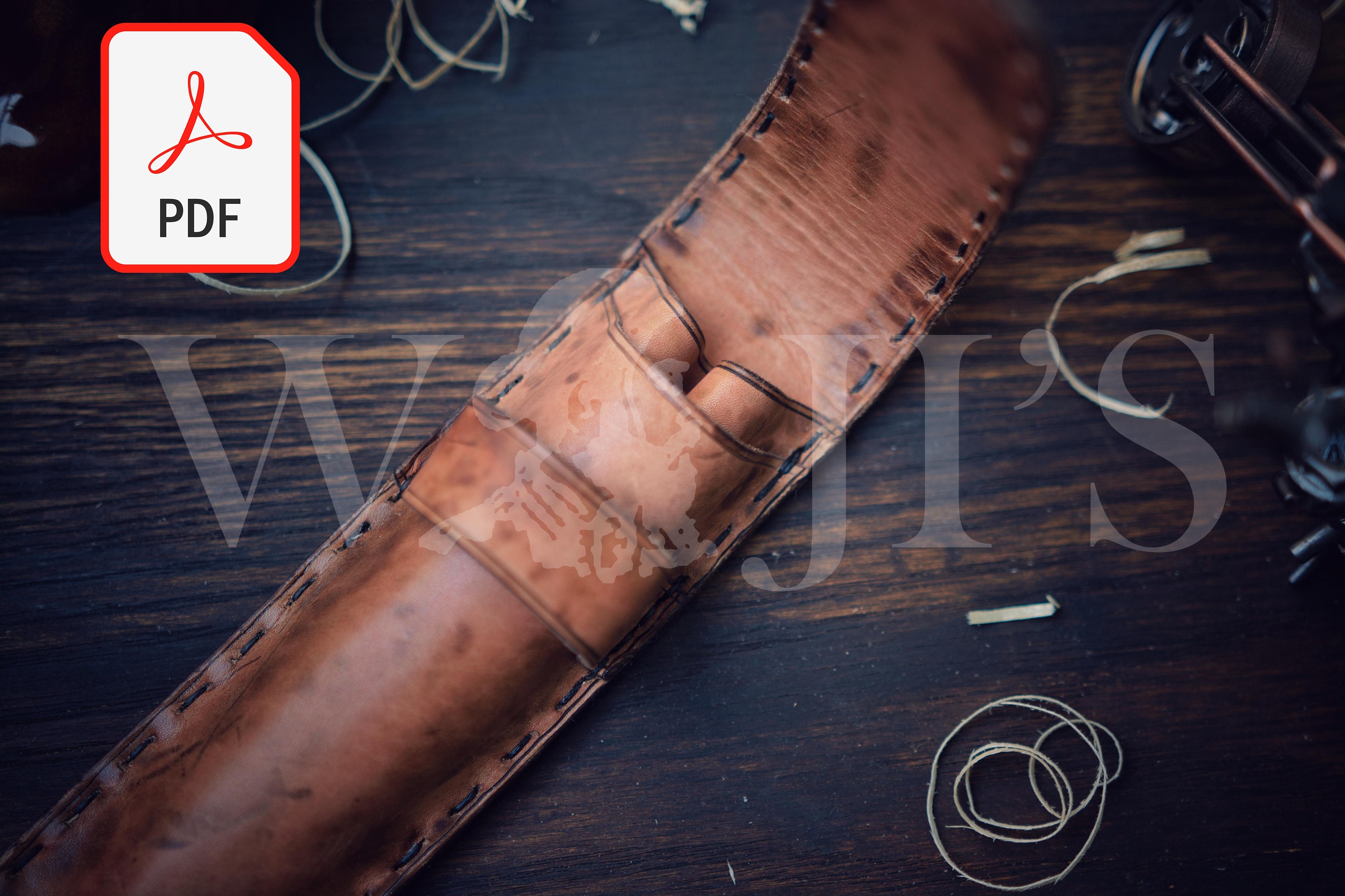 Leather Pen Case Pattern| Leather Pen Holder Pattern| Pen Case PDF| Pen ...