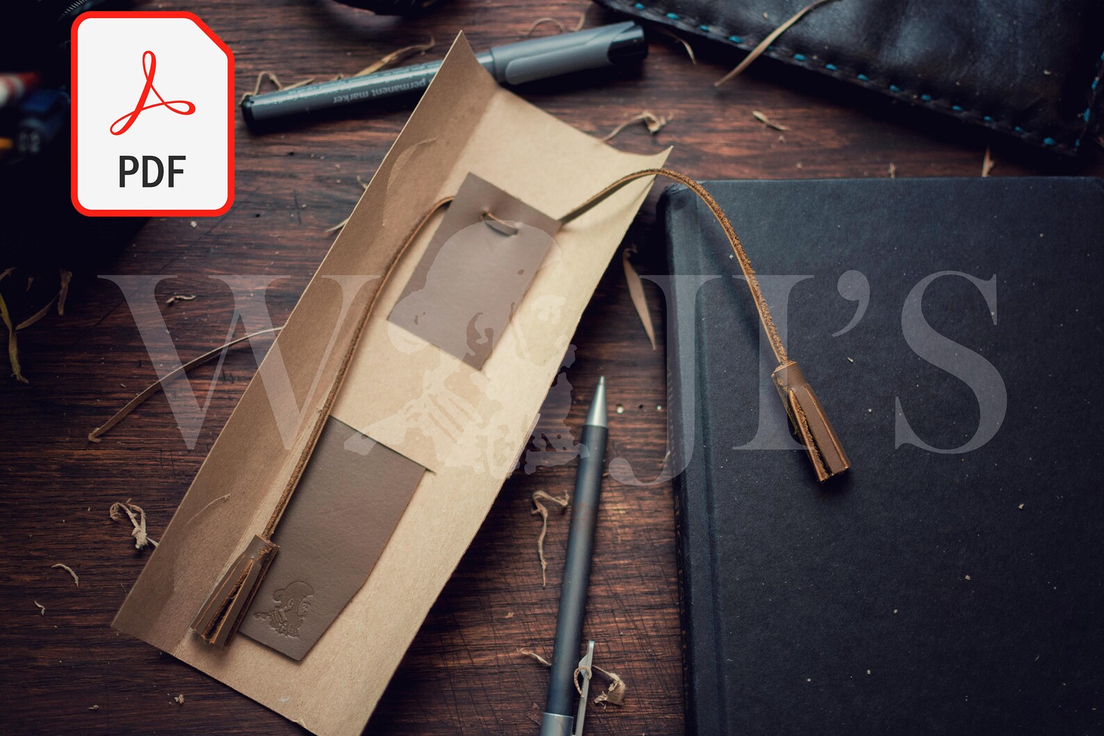 Leather Bookmark Pattern Pdf| Bookmarks | Leather Bookmarks| Bookmarks ...