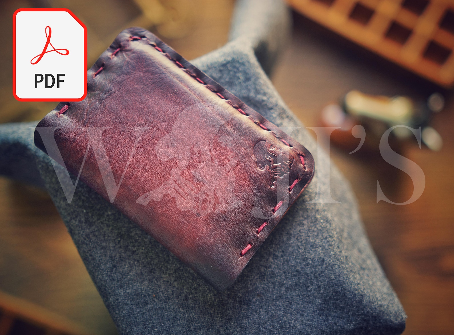 Small Wallet PDF Pattern| Leather Pattern Pdf| Leather Wallet Pdf ...