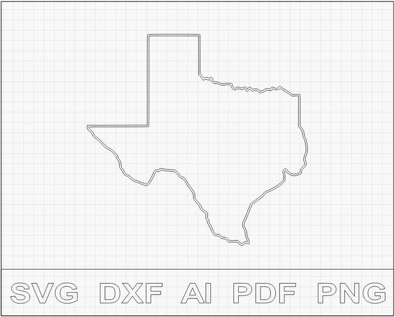 Texas State SVG Vector Image - Pattern for CNC, Cricut, Woodworking ...