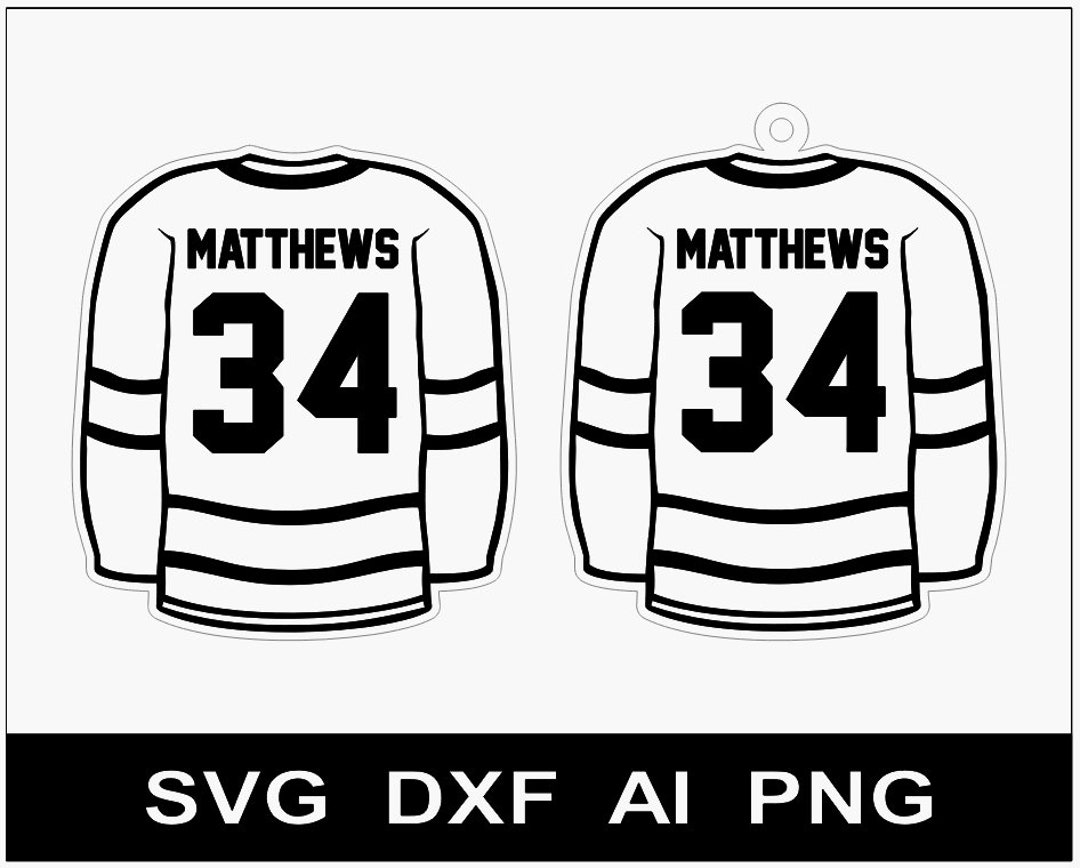 Auston Matthews Jersey - Instant File Download - Vector SVG / DXF / AI ...