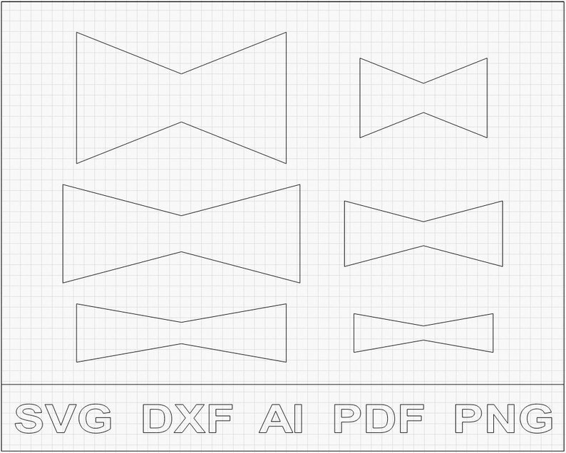 Wood Bowtie Pattern Templates SVG / DXF / AI for Cnc and Woodworking - Etsy