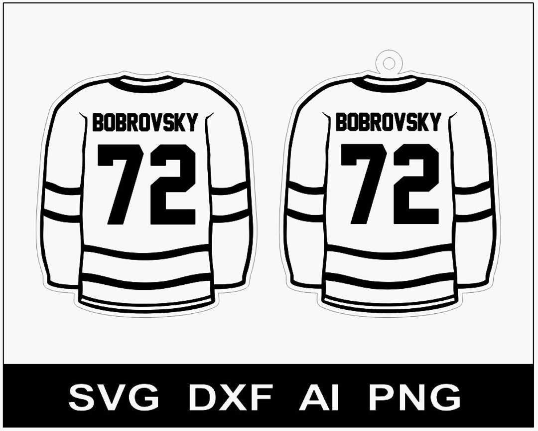 Sergei Bobrovsky Jersey Instant File Download Vector SVG / DXF / AI for ...