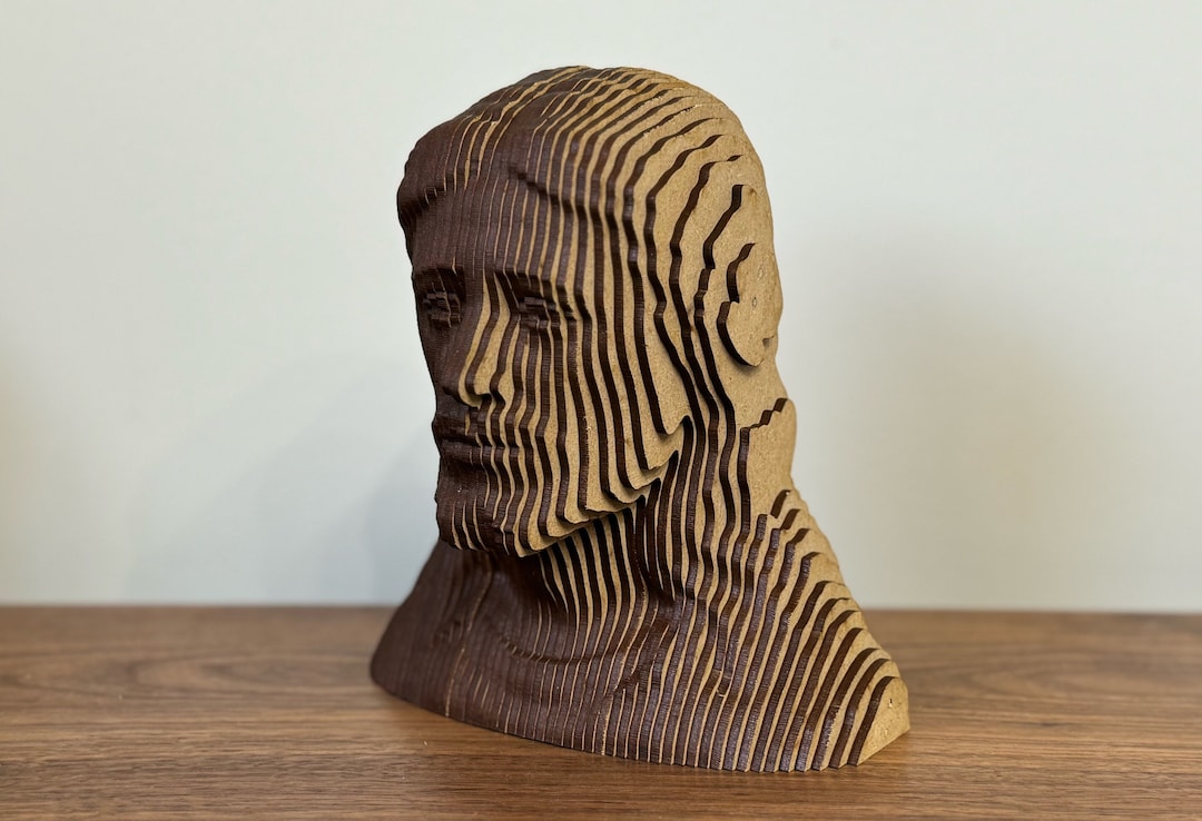 DIY Jesus Statue - Parametric 3D Laser Cut Sculpture - Glowforge, Xtool ...