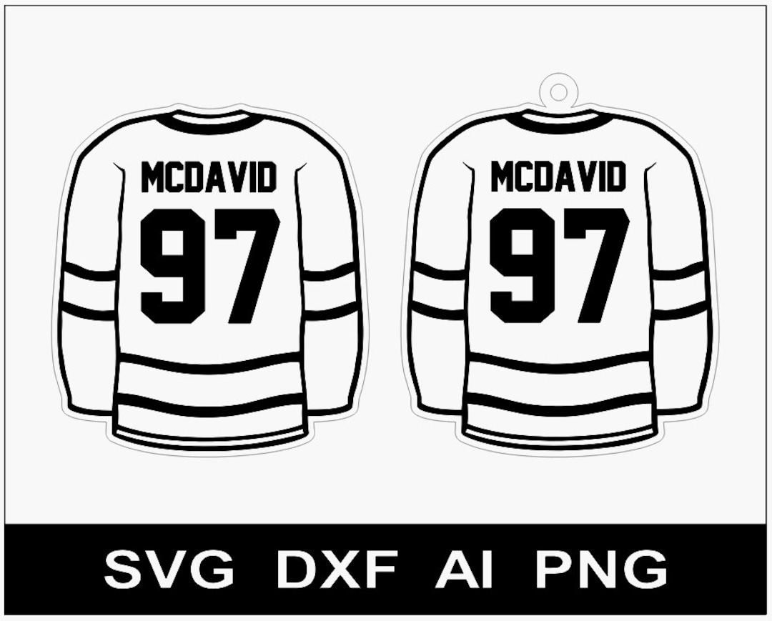 Connor Mcdavid Jersey - Instant File Download - Vector SVG / DXF / AI ...