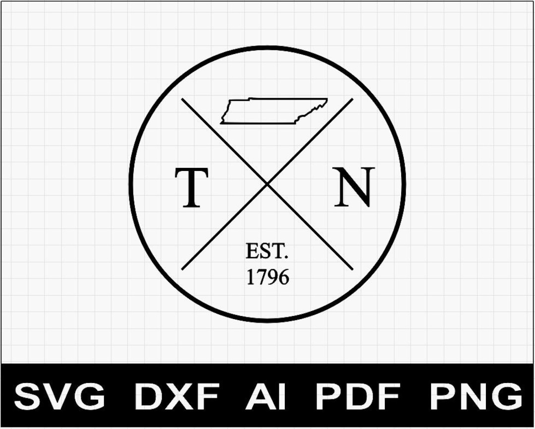 Tennessee State Vector Image SVG - United States America - Cricut ...