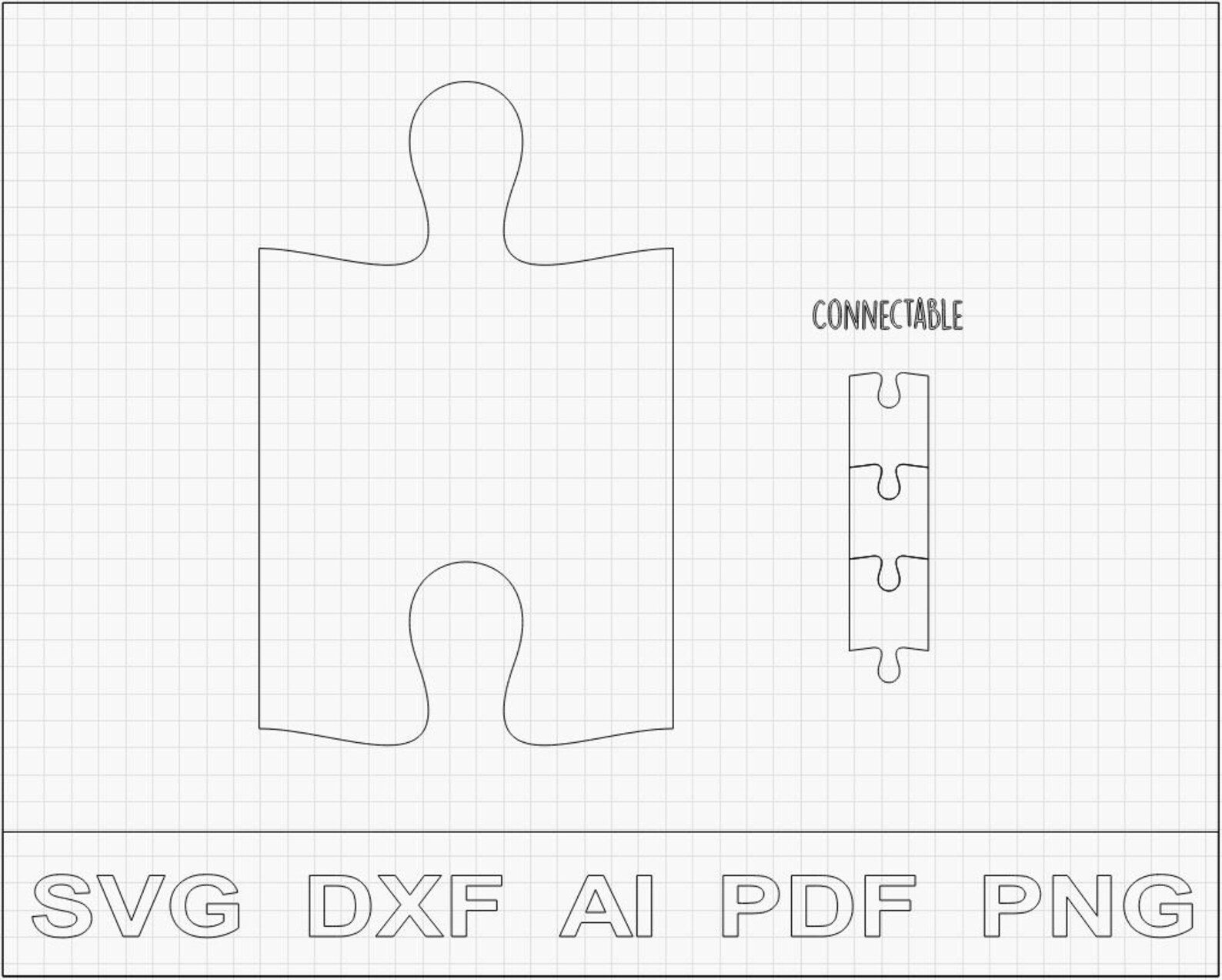 Puzzle Piece Charcuterie Board SVG Template: Connectable Woodworking ...