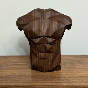 DIY Male Torso - Low Poly Parametric 3D Laser Cut Sculpture - Glowforge ...